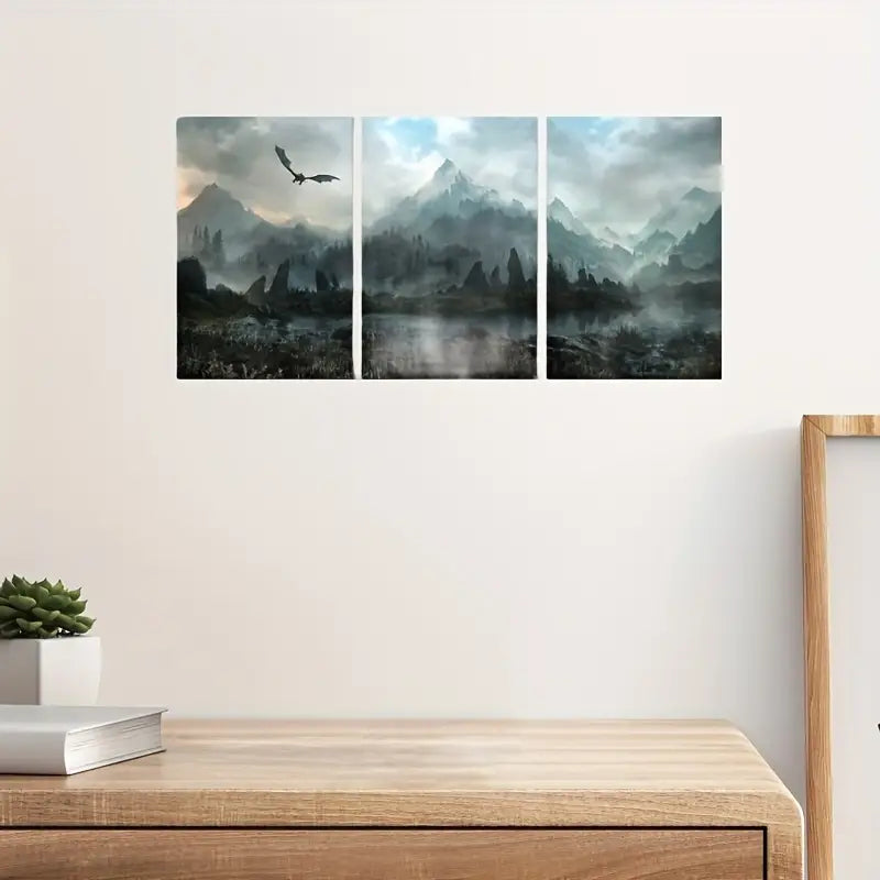 3 PC Dragon Art Work – General Goods